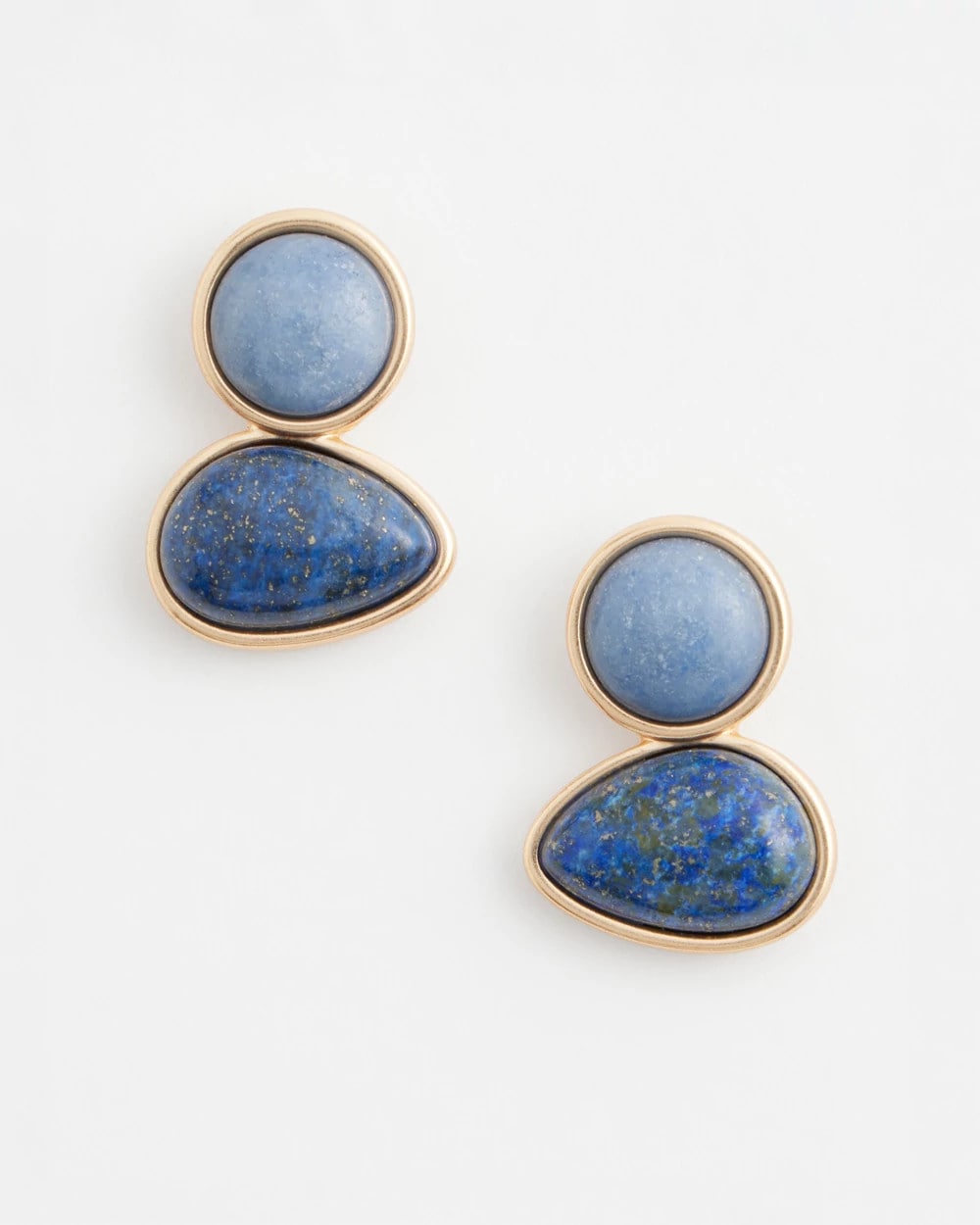 No Droop® Lapis & Aventurine Stone Stud Earrings | Chico's